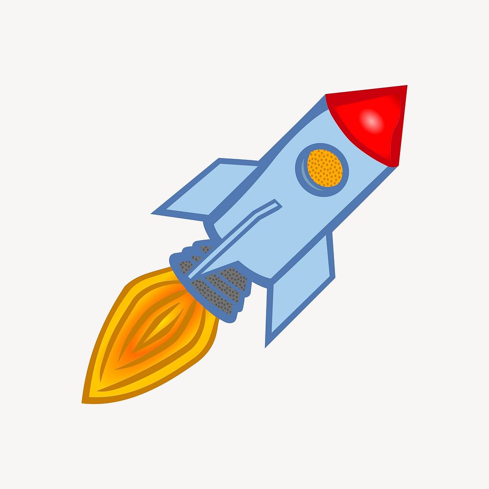 Rocket collage element vector | Free Vector - rawpixel