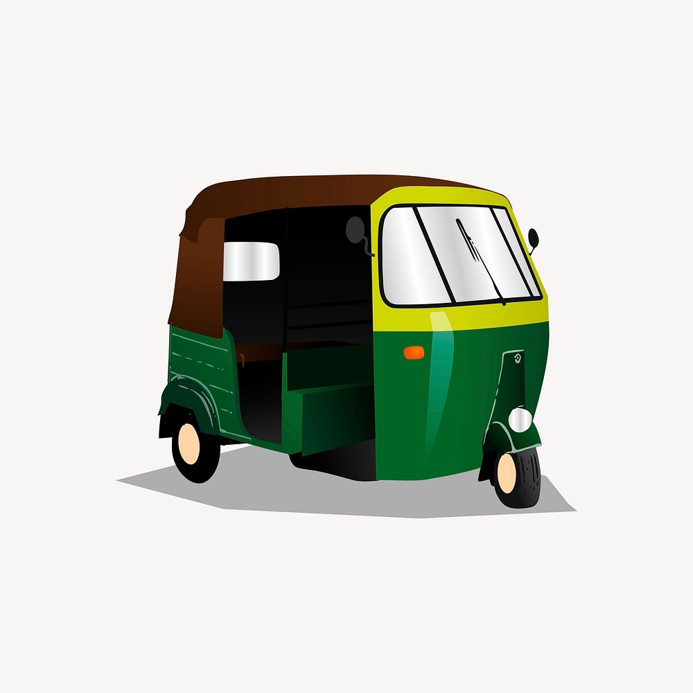 Three wheeler clipart, illustration. | Free Photo - rawpixel
