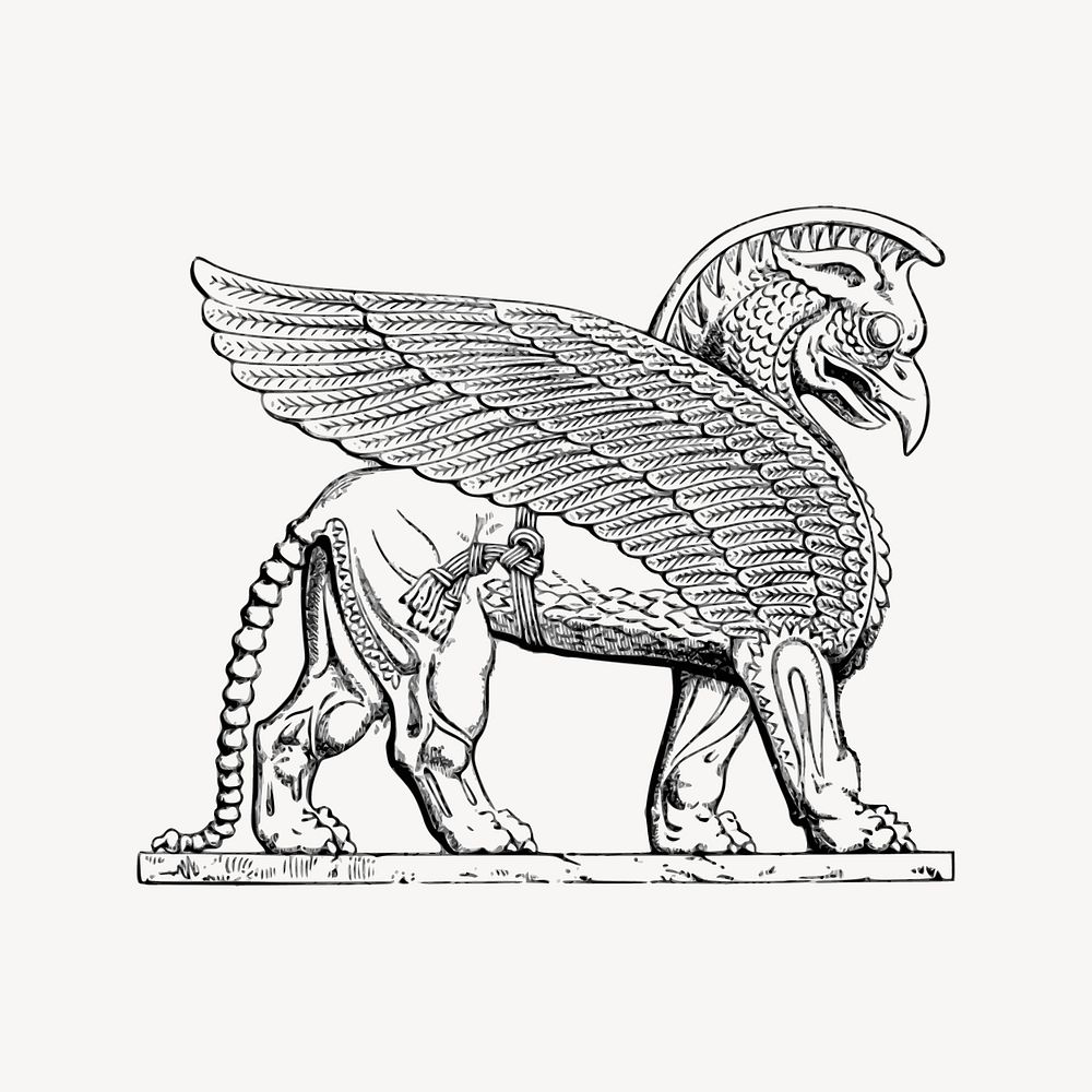 Mythical creature clipart, illustration vector | Free Vector - rawpixel