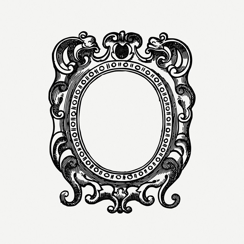 Round mirror clipart, illustration psd | Free PSD - rawpixel