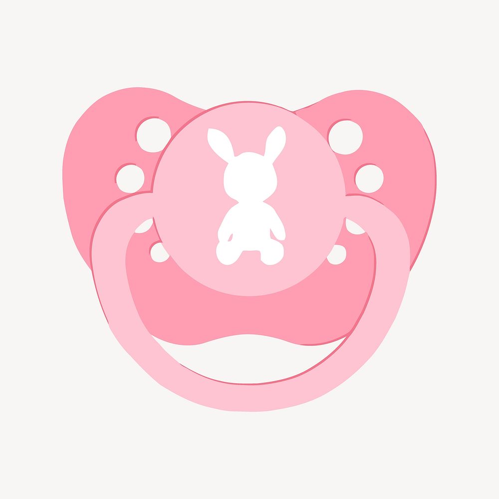 Pink pacifier clipart, illustration psd | Free PSD - rawpixel