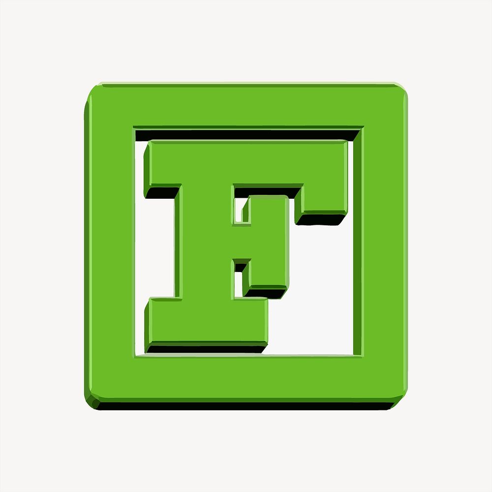 F alphabet collage element psd | Free PSD - rawpixel