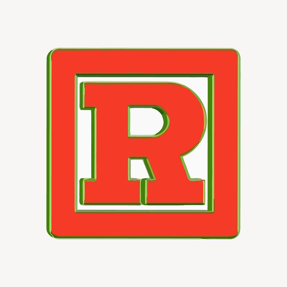 R alphabet collage element vector. | Free Vector - rawpixel