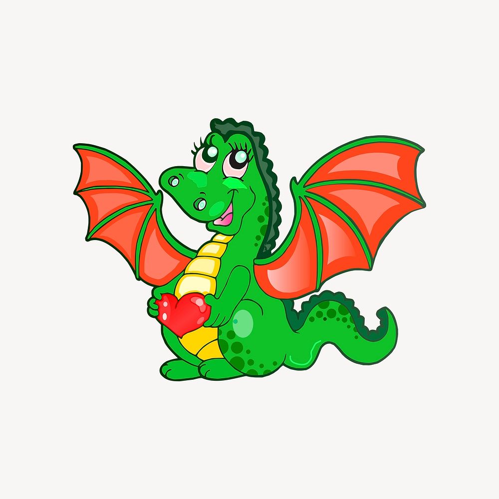 Cute dragon clip art. Free | Free Photo - rawpixel