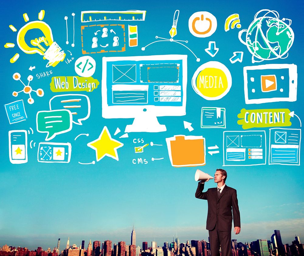 Web Design Media Content Light | Free Photo - rawpixel