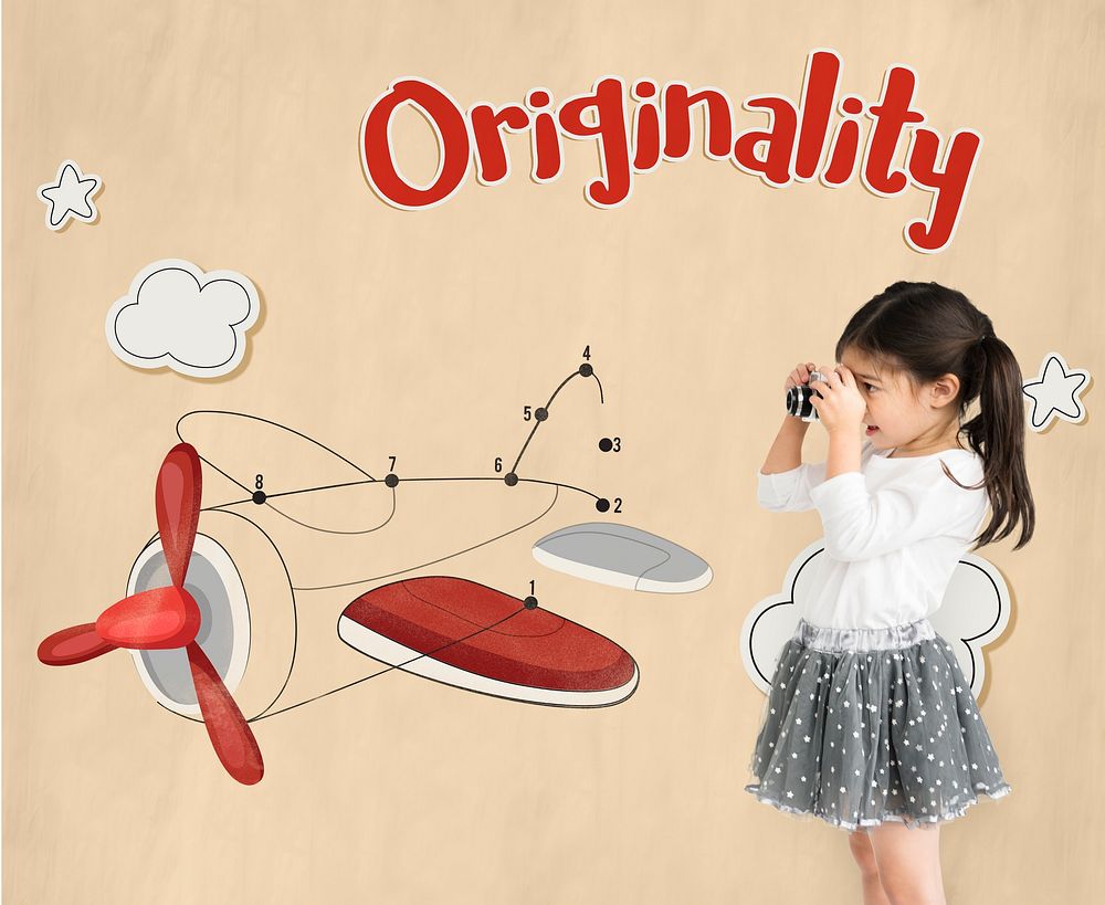 Children fun connect dots airplane | Free Photo - rawpixel