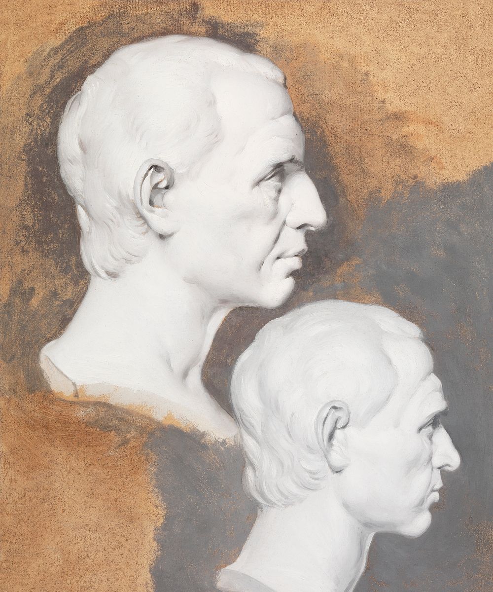 Studies classical bust (1774 1775) | Free Photo Illustration - rawpixel