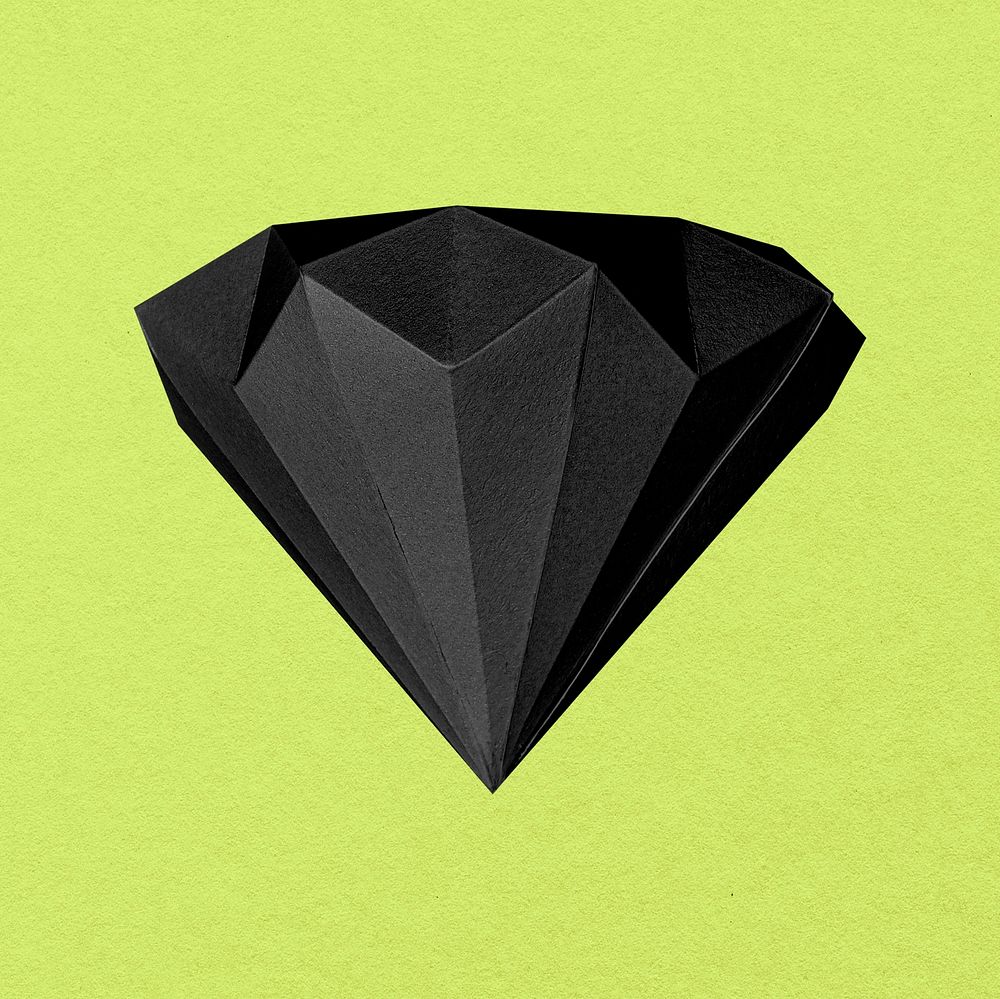 3D black diamond, geometric shape | Free Photo - rawpixel