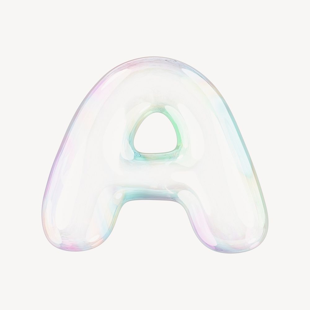 letter, 3D transparent holographic bubble | Premium Photo - rawpixel
