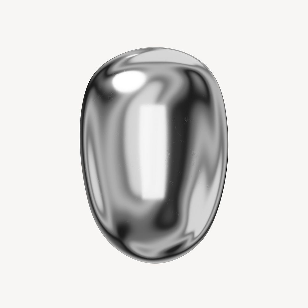 Apostrophe mark, 3D chrome metallic | Free Photo - rawpixel