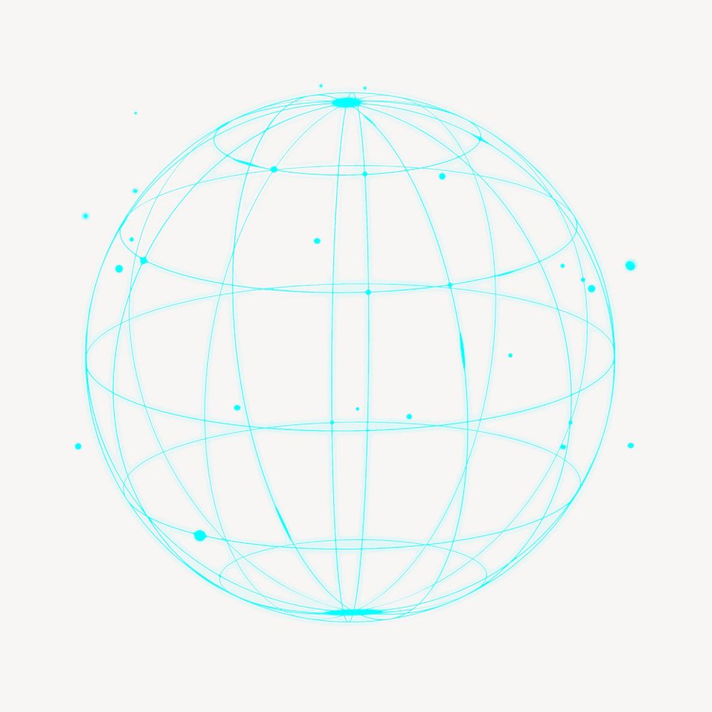 Blue globe grid, global network | Free Photo - rawpixel