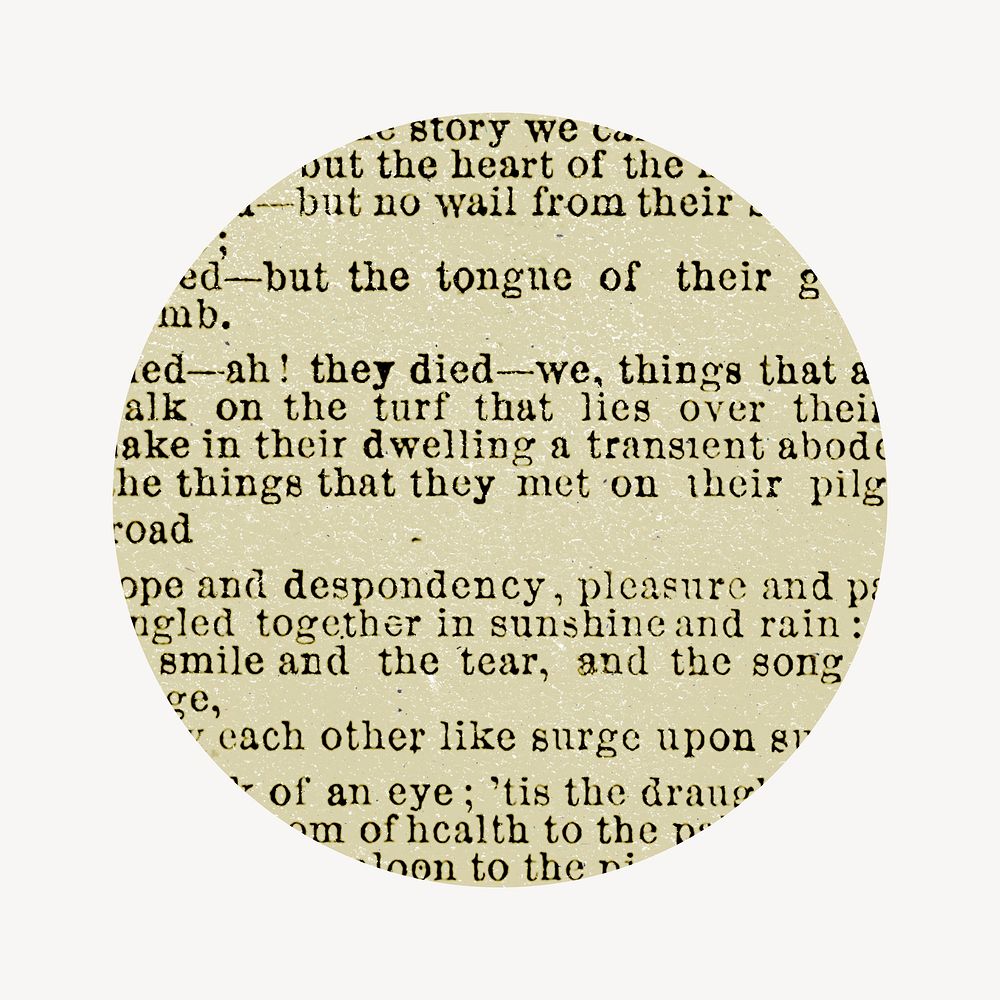 Vintage newspaper badge journal collage | Premium PSD - rawpixel