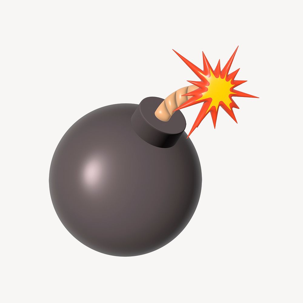Bomb 3D illustration psd | Premium PSD - rawpixel