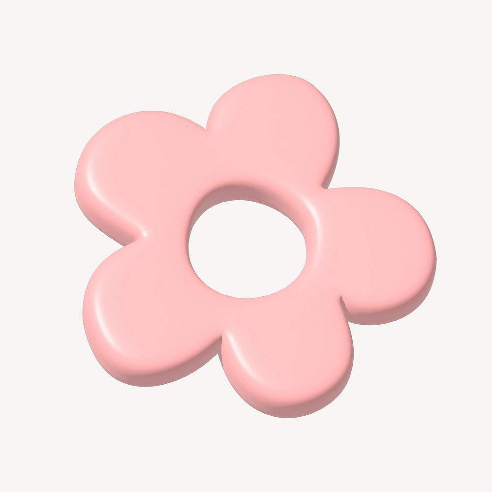 Pink 3D flower illustration | Free Photo - rawpixel