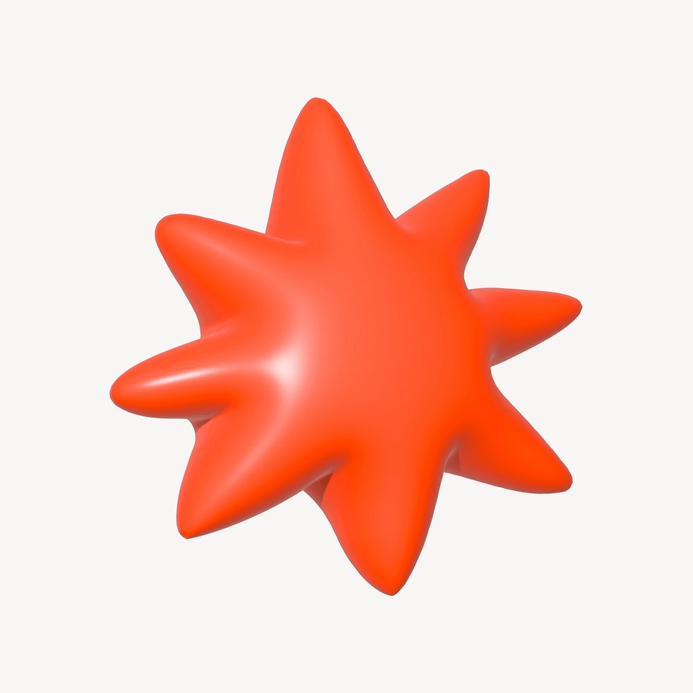 Red star 3D illustration psd | Premium PSD - rawpixel