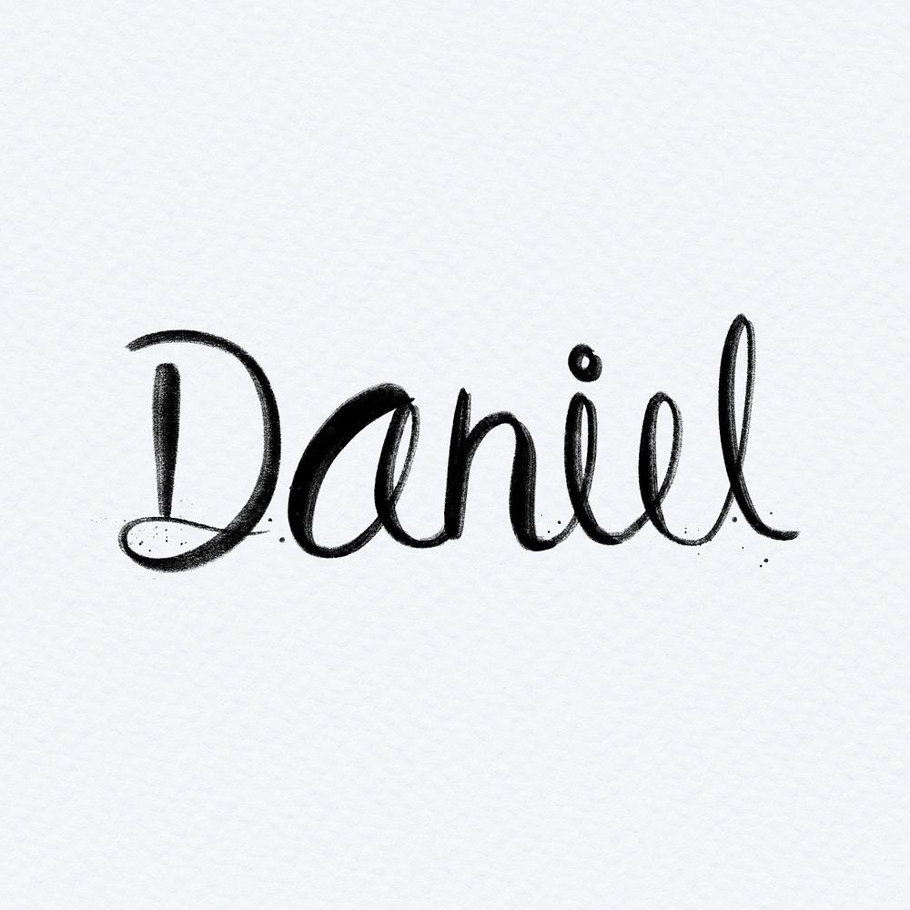Hand drawn Daniel font typography | Free Photo - rawpixel