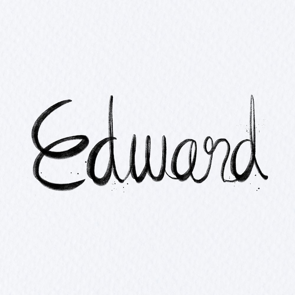 Hand drawn Edward font typography | Free Photo - rawpixel