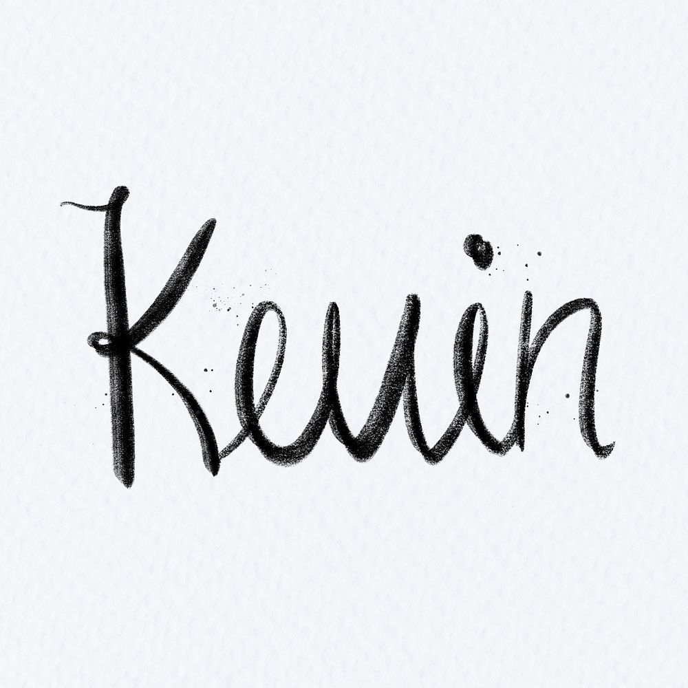 Hand drawn Kevin font typography | Free Photo - rawpixel