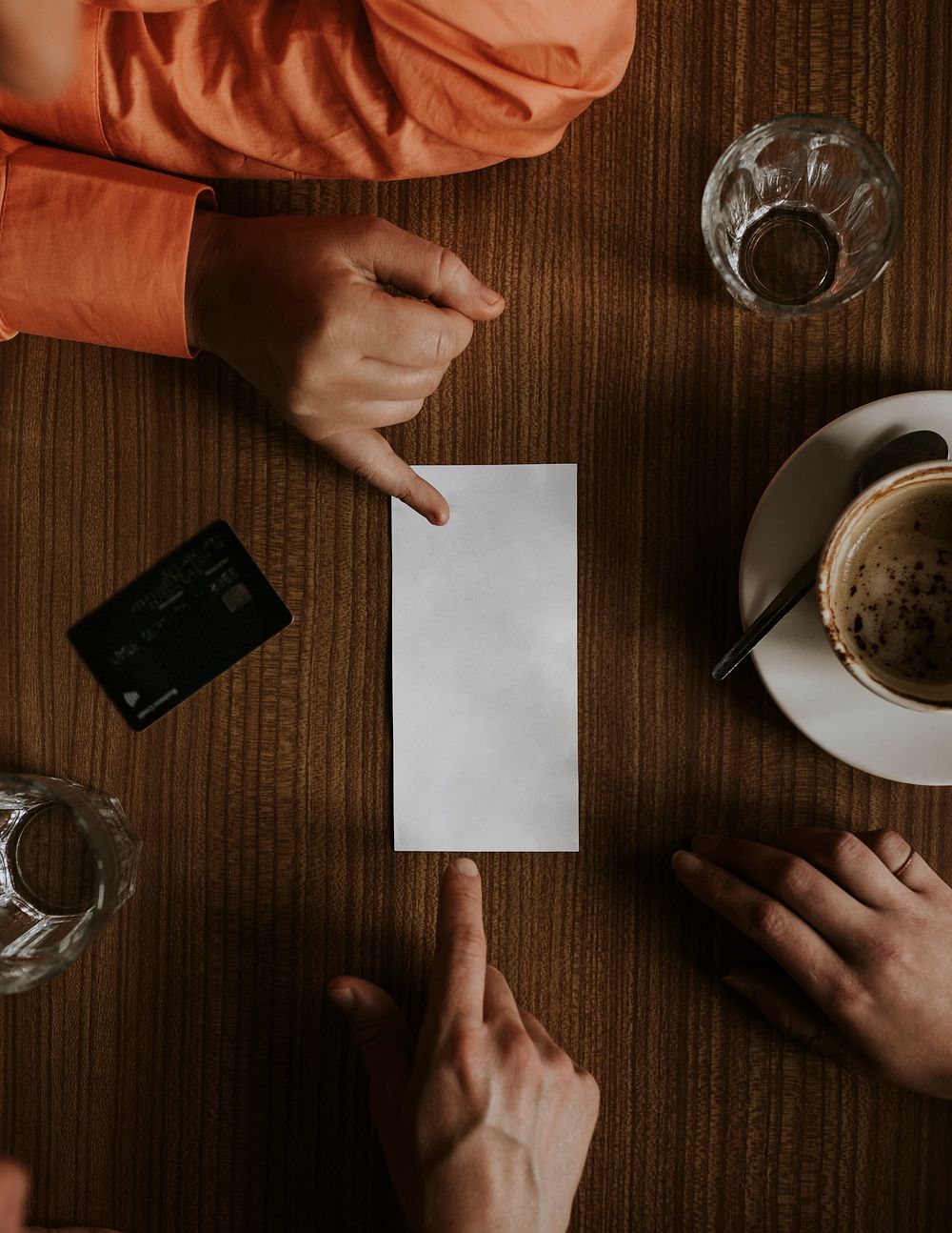 Paper on coffee table, flat | Premium Photo - rawpixel