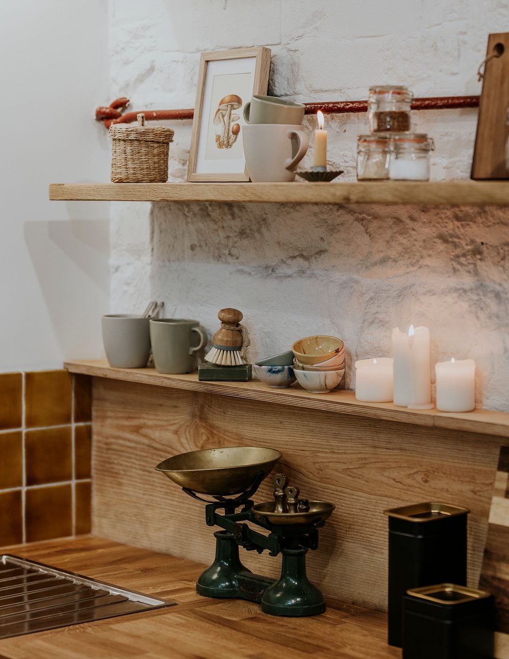 Aesthetic kitchen counter, home interior | Premium Photo - rawpixel