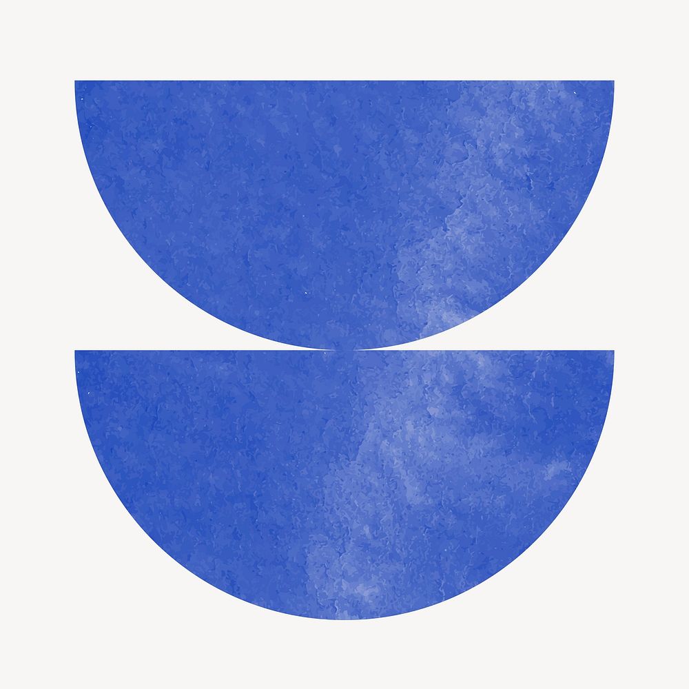 Blue semicircle collage element, geometric | Premium Vector - rawpixel