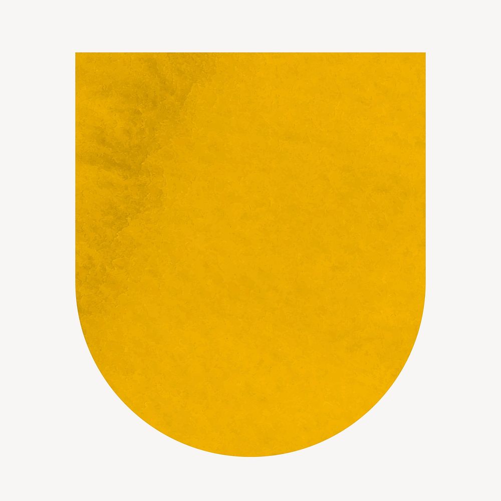 Yellow arch collage element, geometric | Premium Vector - rawpixel