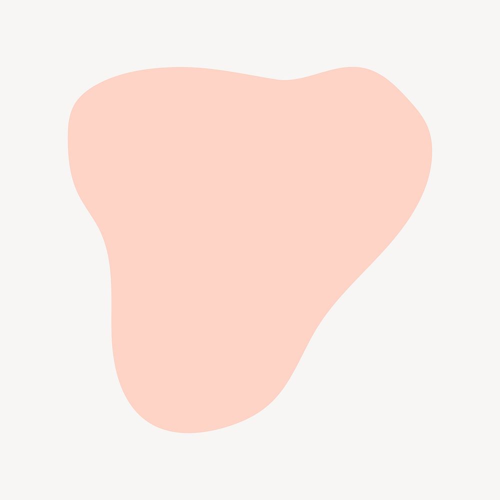 Pink organic shape collage element | Premium Vector - rawpixel