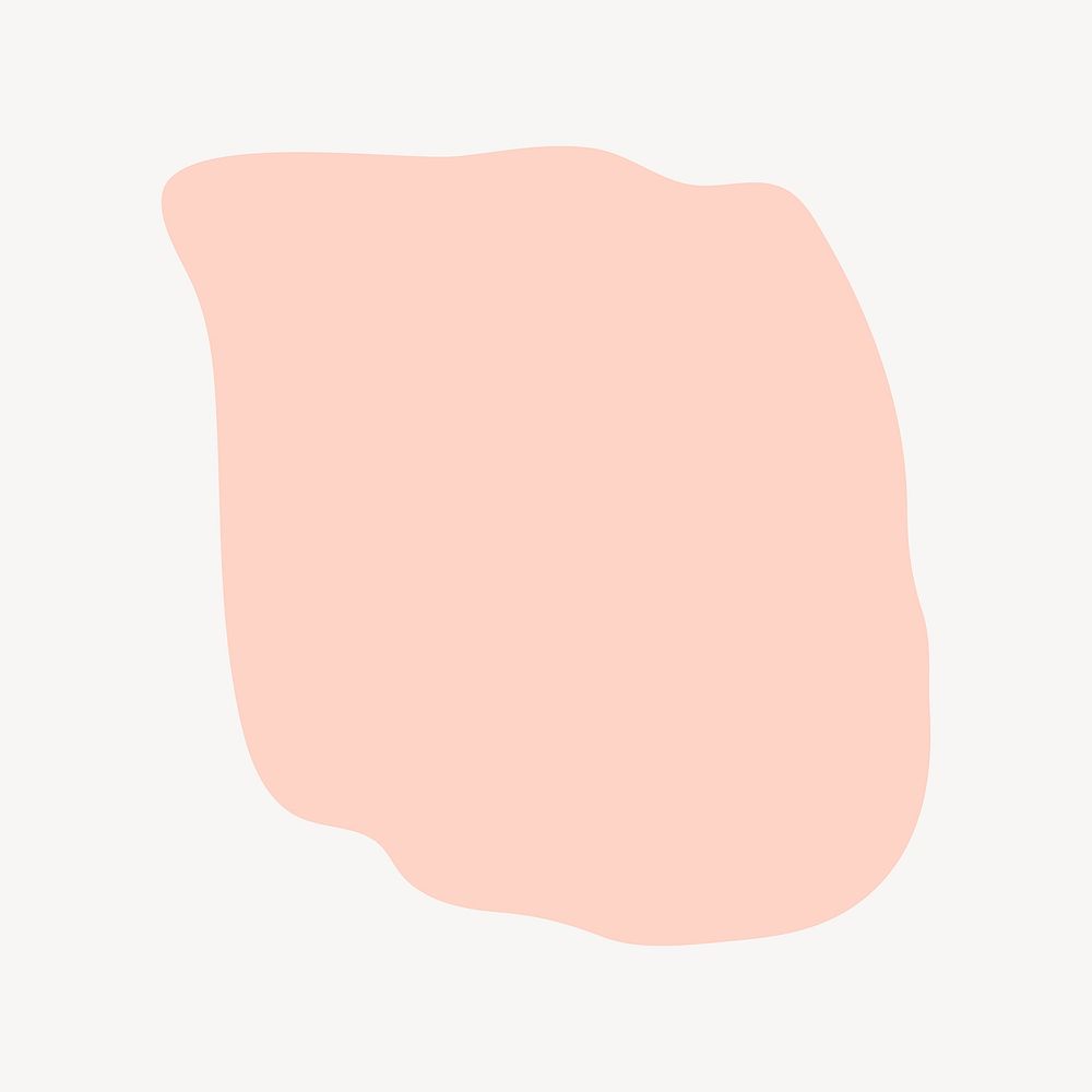 Pink organic shape collage element | Premium Vector - rawpixel