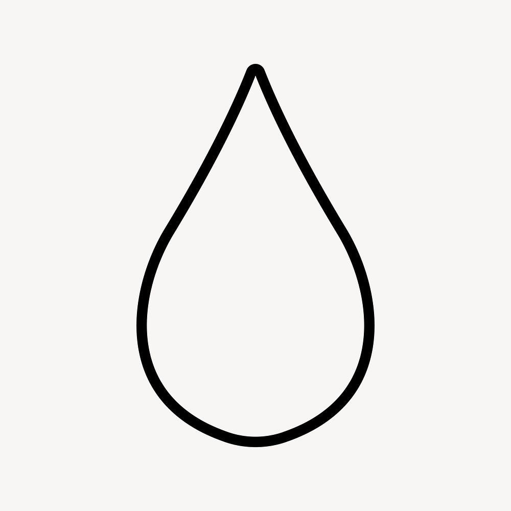 Water drop line art illustration | Premium Vector - rawpixel