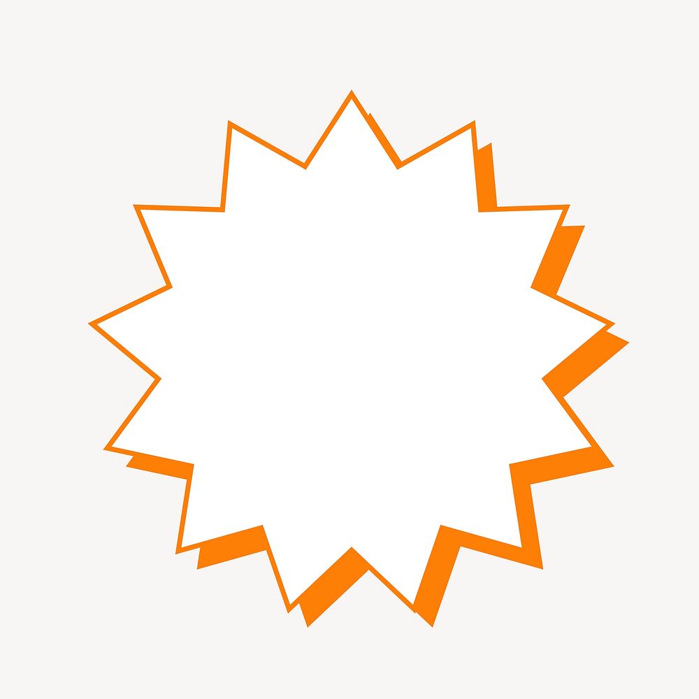 Starburst shape collage element vector | Premium Vector - rawpixel