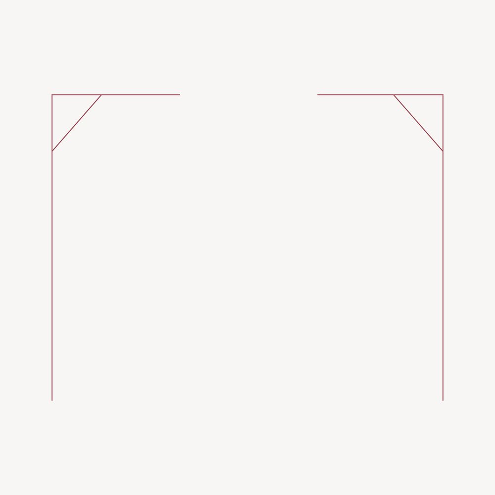 Red line border frame, minimal | Premium Vector - rawpixel