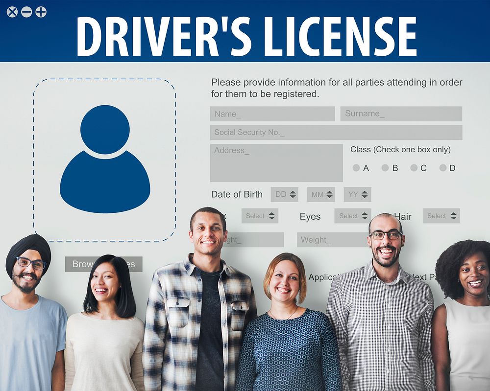 Drivers License Registeration Application Webpage | Premium Photo ...