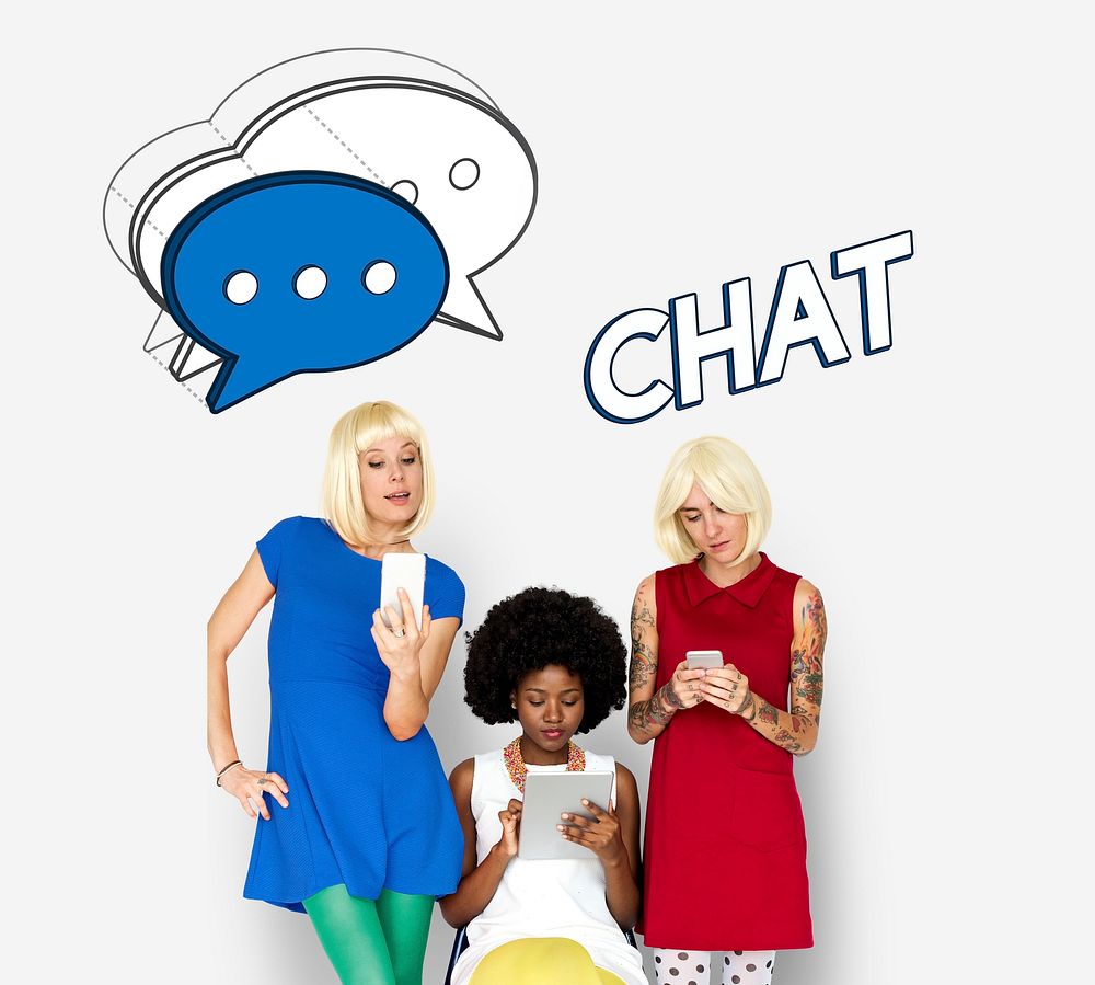 People Chat Bubble Message Social | Premium Photo - rawpixel