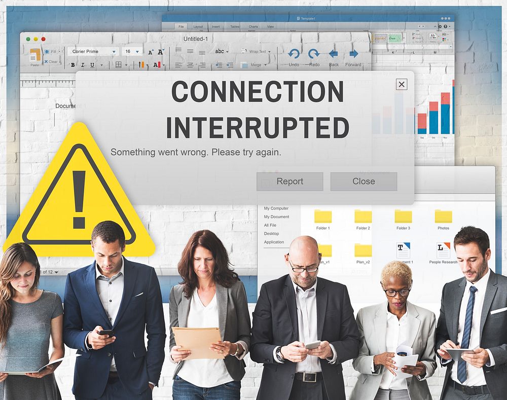 Attention Alert Connection Interrupted Warning | Premium Photo - rawpixel