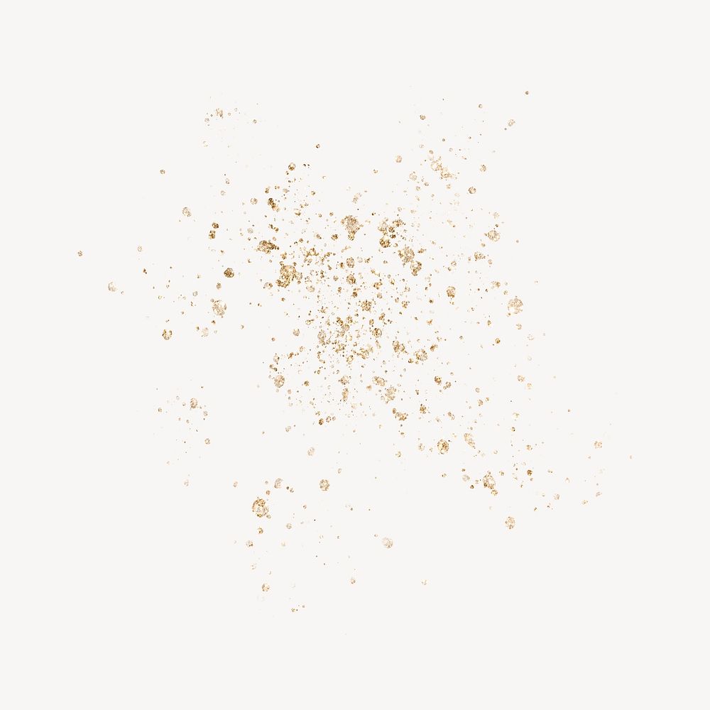 Gold powder collage element psd | Premium PSD - rawpixel