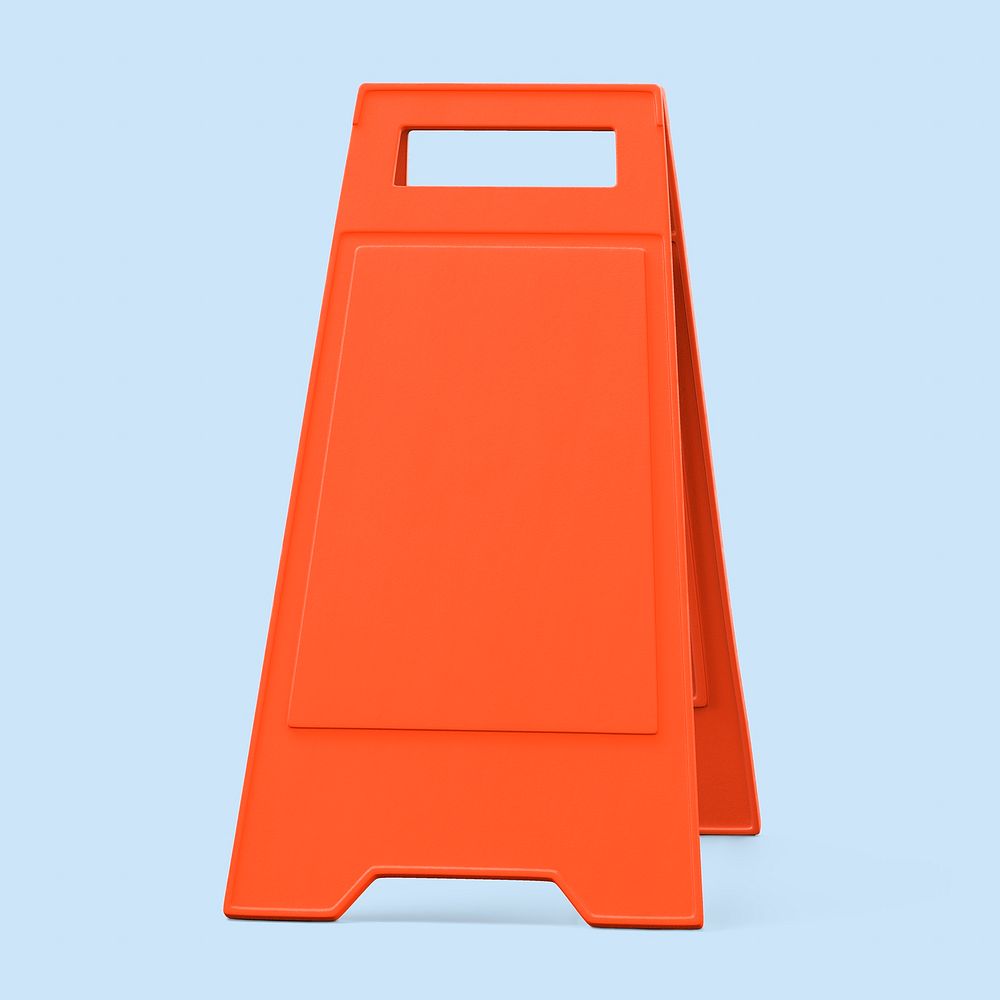 Orange a-frame sign blank design | Free Photo - rawpixel