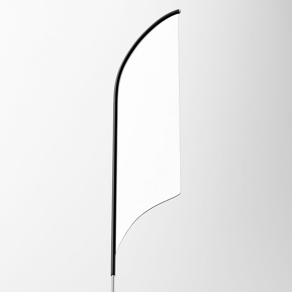 3D white feather flag sign | Free Photo - rawpixel