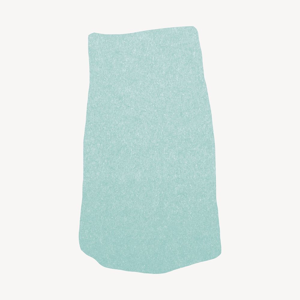 Blue organic shape collage element | Premium PSD - rawpixel