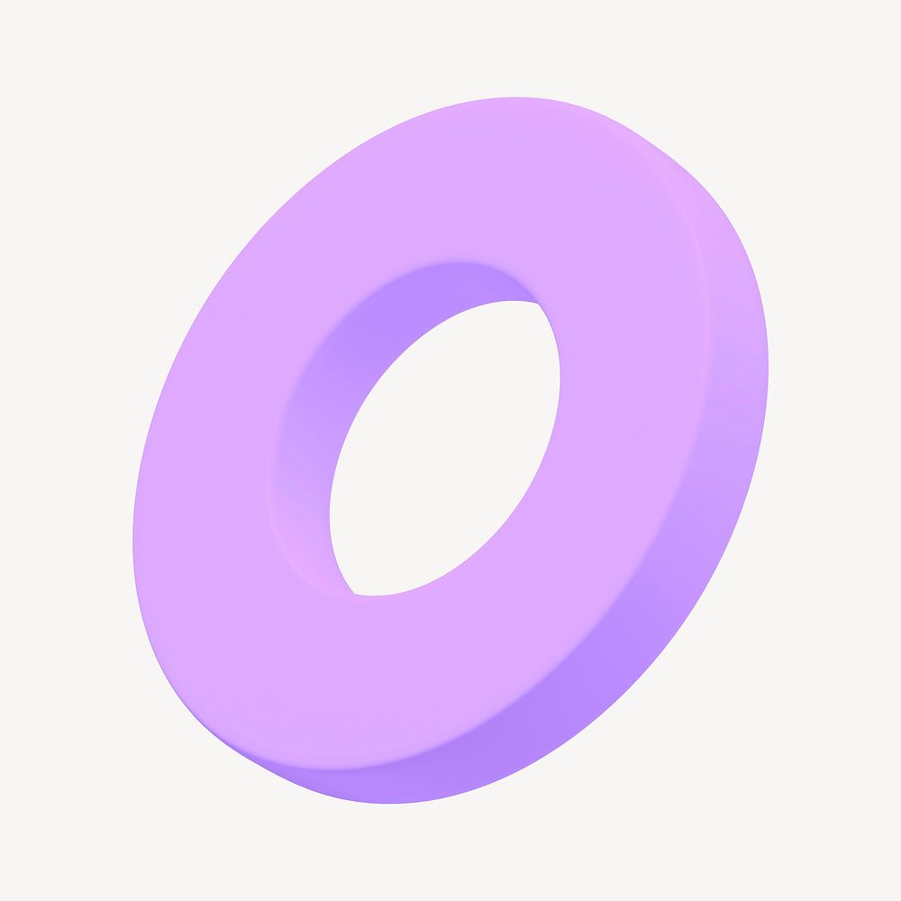 Purple ring shape, 3D geometric | Free Photo - rawpixel