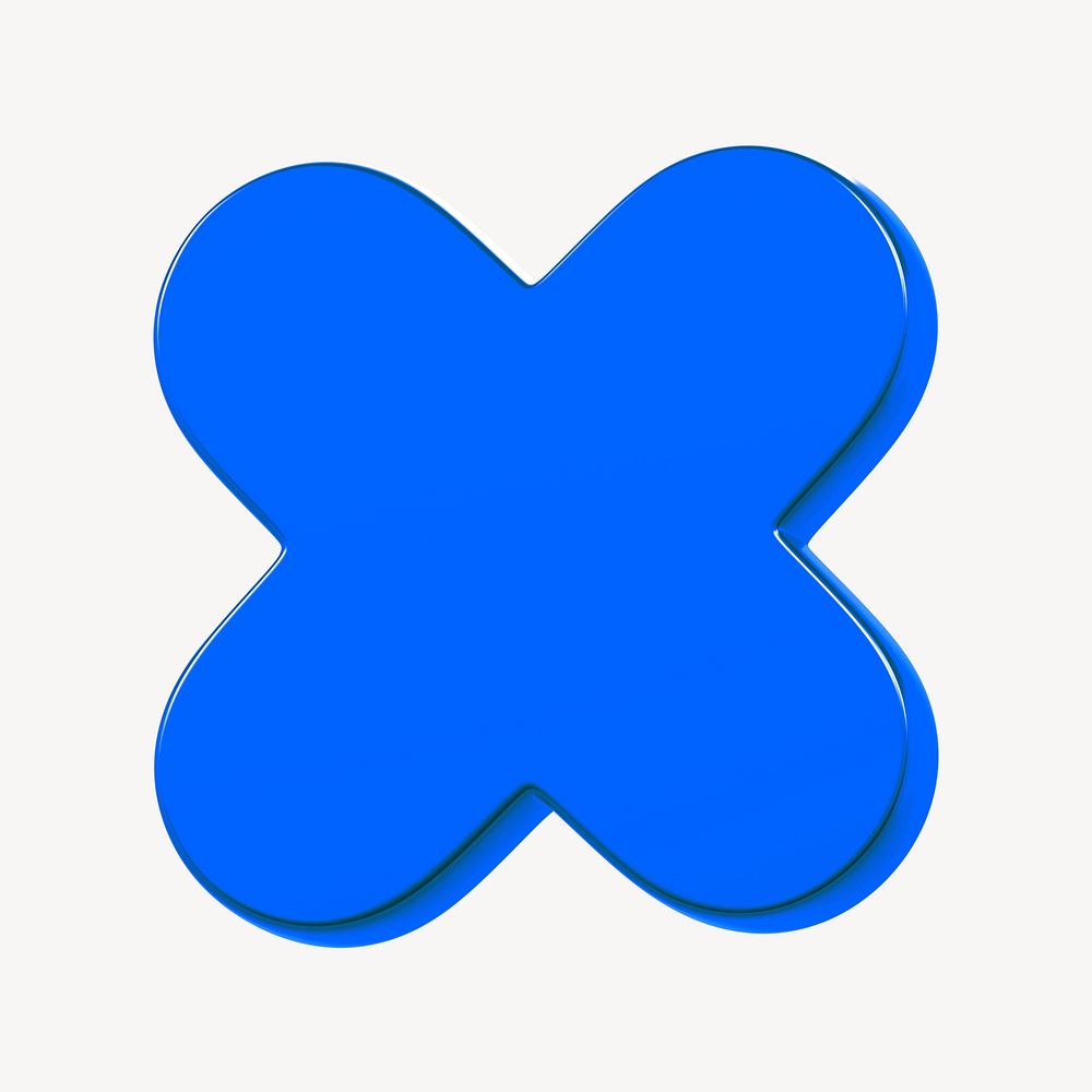 Multiply symbol 3D geometric illustration | Premium Photo - rawpixel