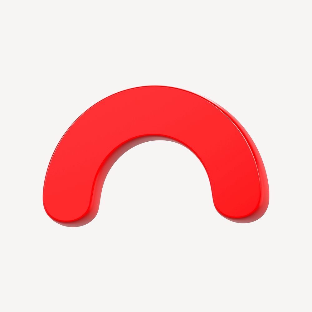 Red arch shape 3D geometric | Premium Photo - rawpixel