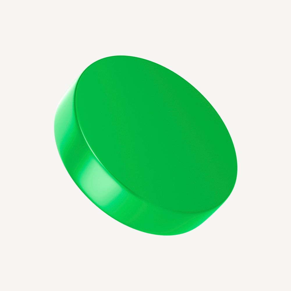 Flat cylinder 3D geometric illustration | Free Photo - rawpixel