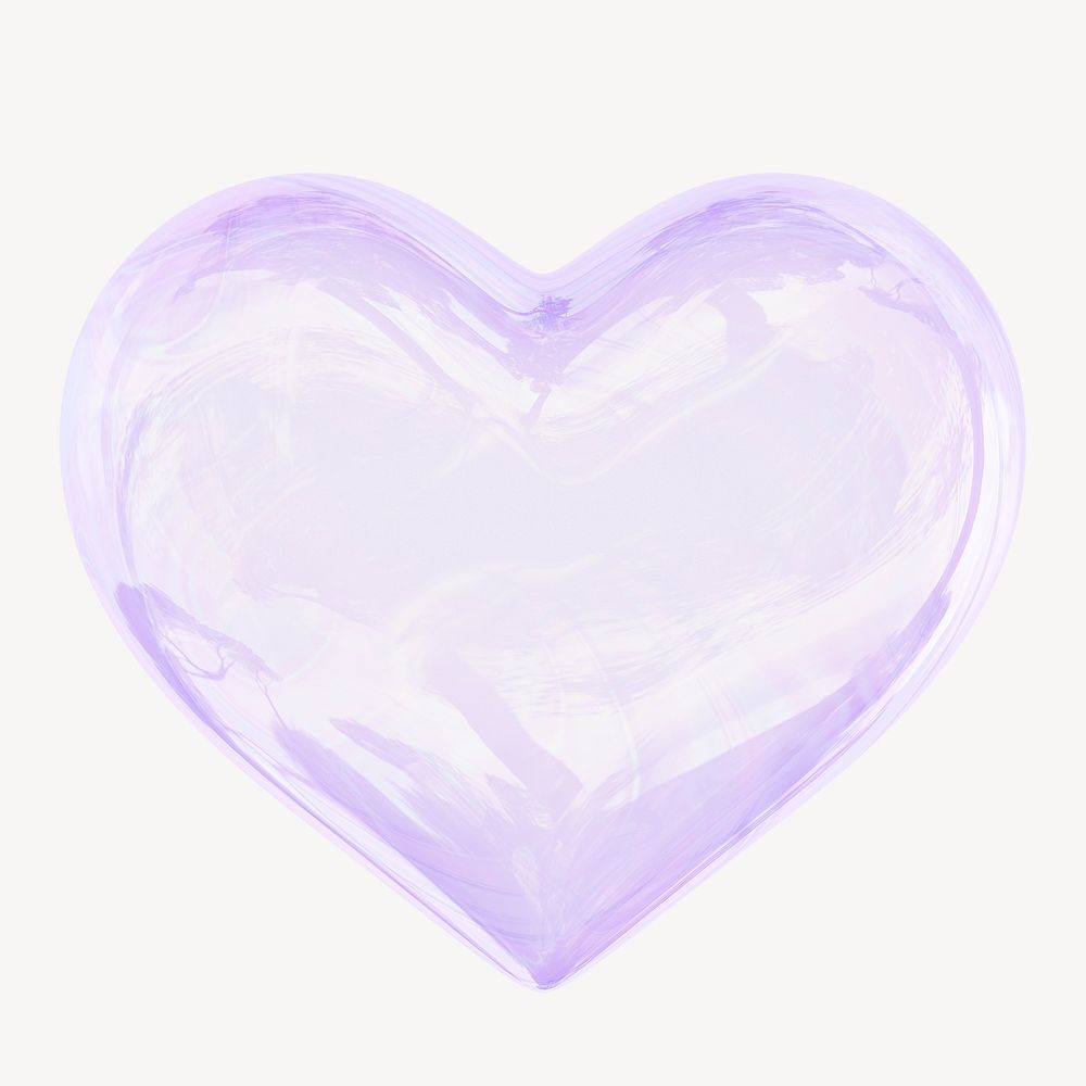 Purple heart, 3d design resource | Free Photo Illustration - rawpixel