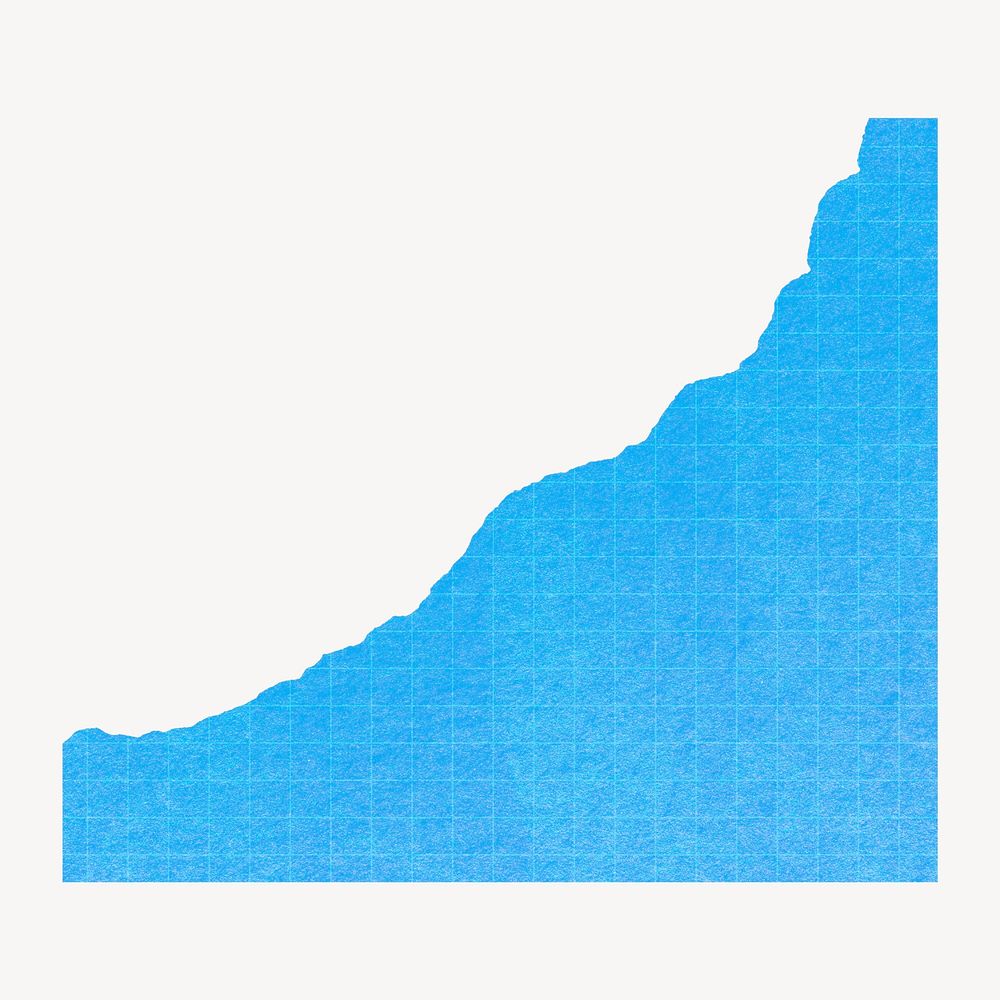 Blue ripped paper, corner collage | Premium PSD - rawpixel