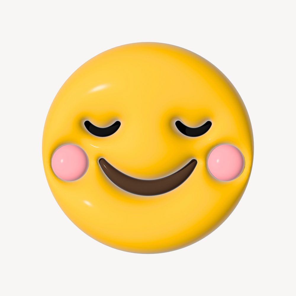 Happy zen 3D emoticon | Free Photo - rawpixel