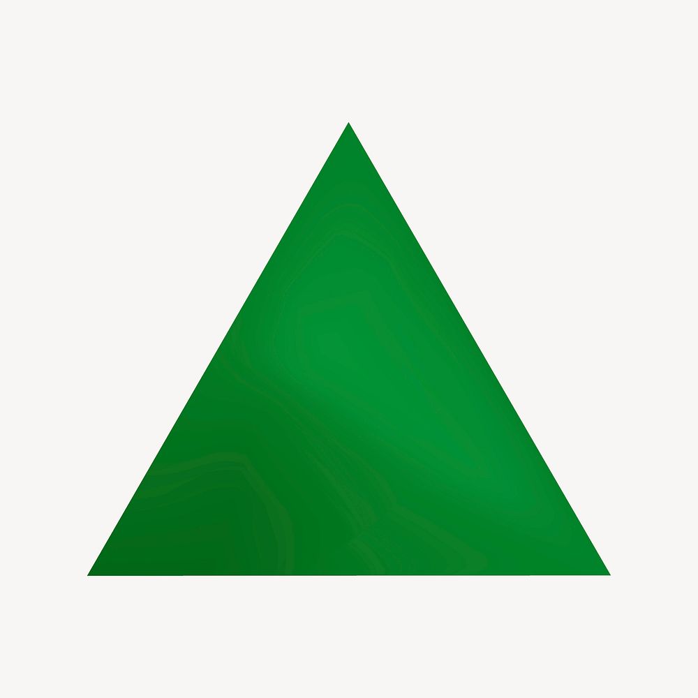 3D green triangle shape vector | Premium Vector - rawpixel