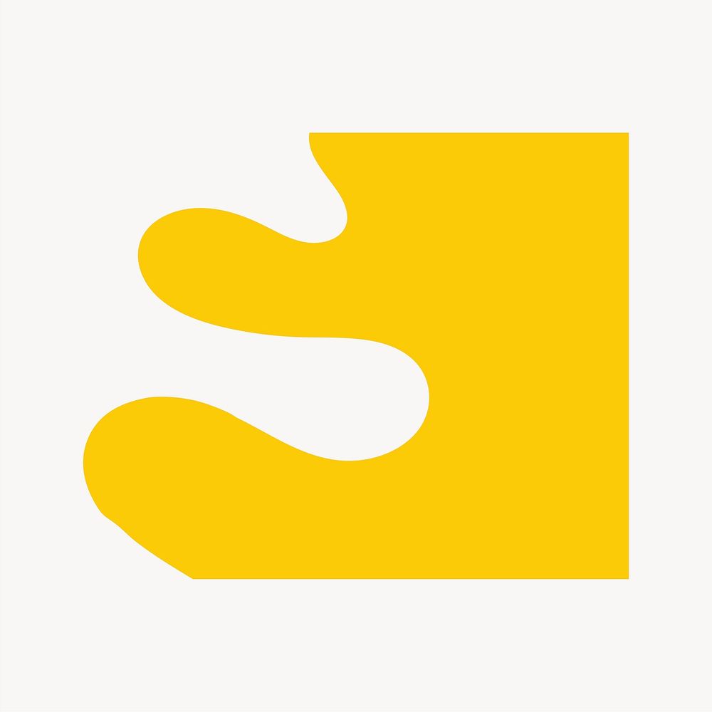 Yellow abstract shape vector | Premium Vector - rawpixel