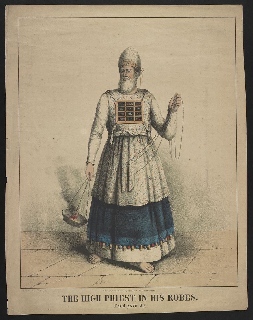 high priest his robes. (1849-1853) | Free Photo Illustration - rawpixel