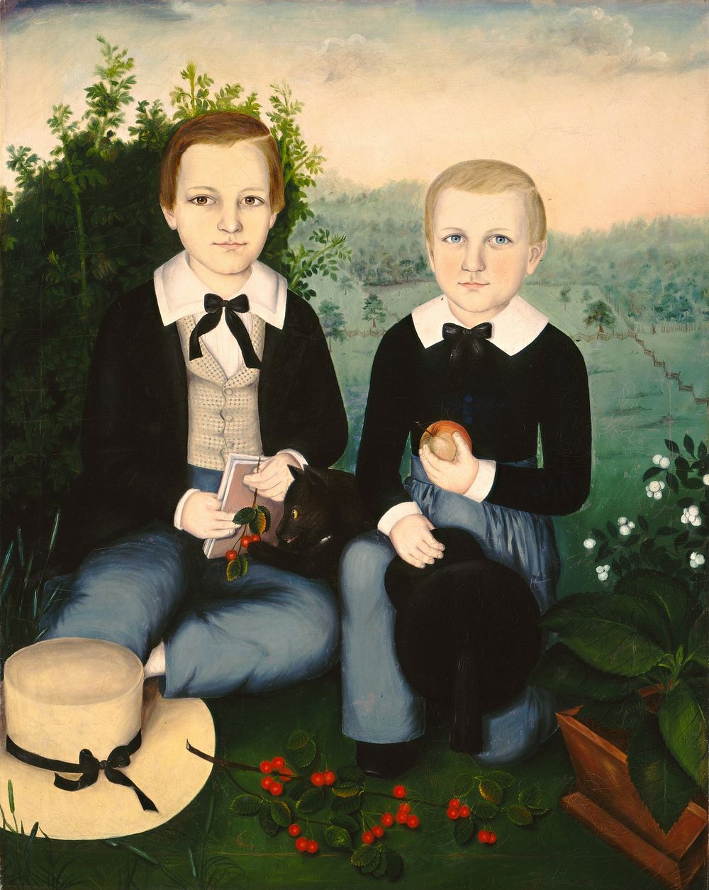 Brothers (c. 1845) Susan C. | Free Photo Illustration - rawpixel