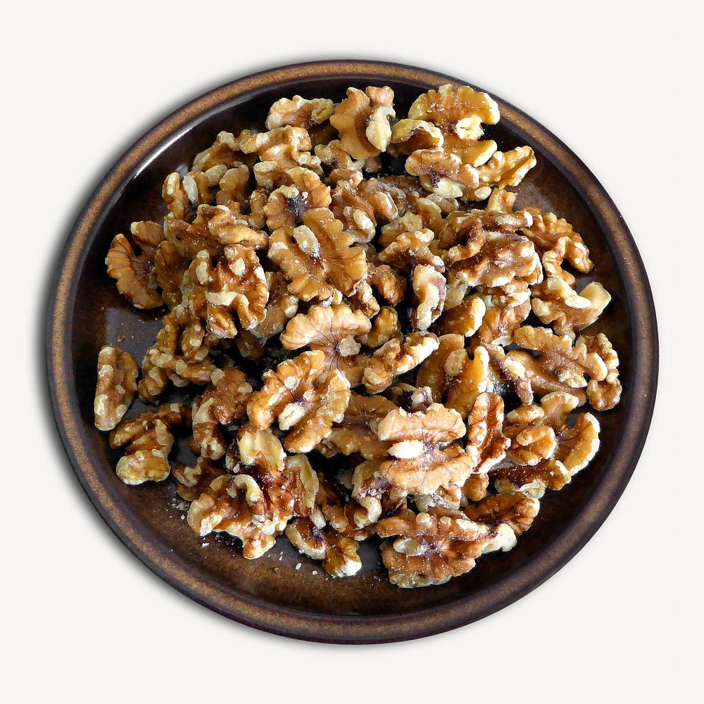 Walnuts in bowl isolated design | Free Photo - rawpixel